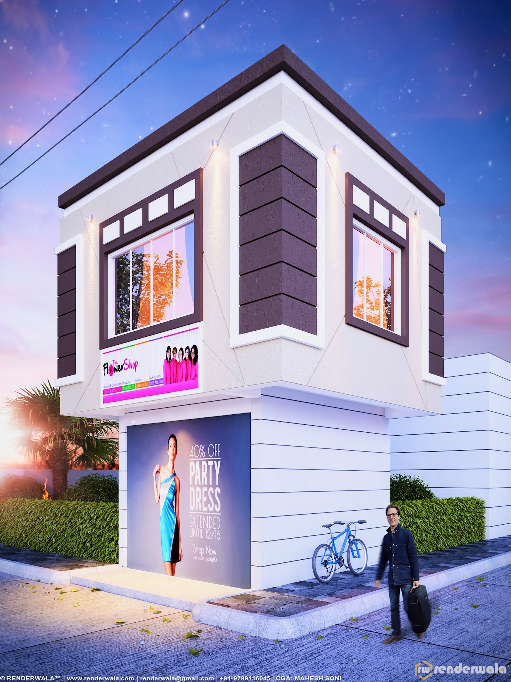 Small Shop Front Elevation Design - Architecture Adrenaline