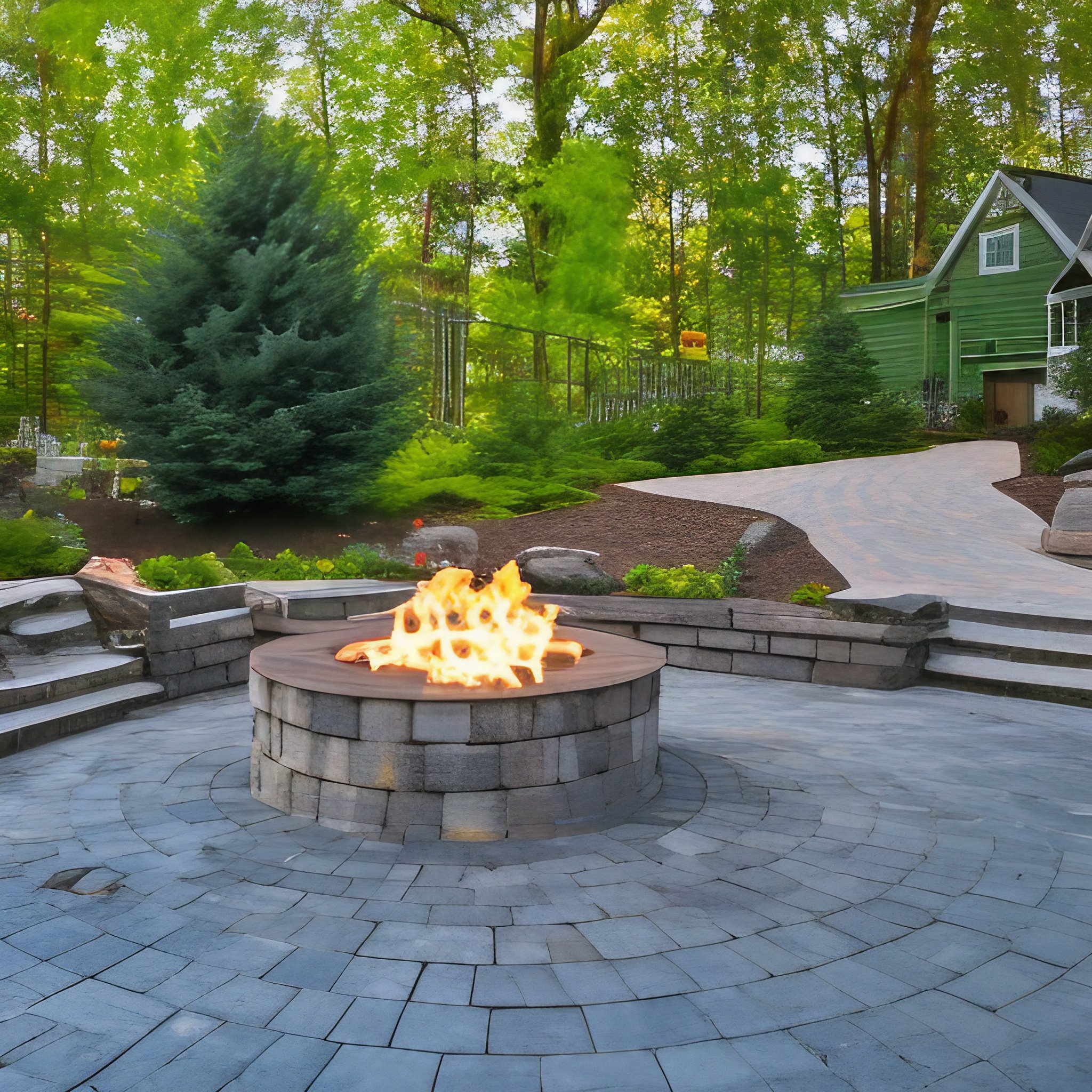 How to Build a Fire Pit on a Sloped Yard