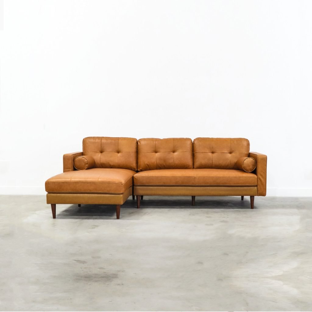 Cognac Leather Sofa - architecture ADRENALINE